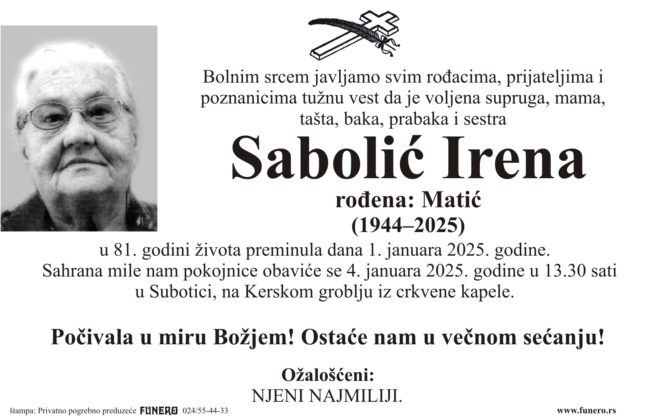 Posmrtnice – SUživo