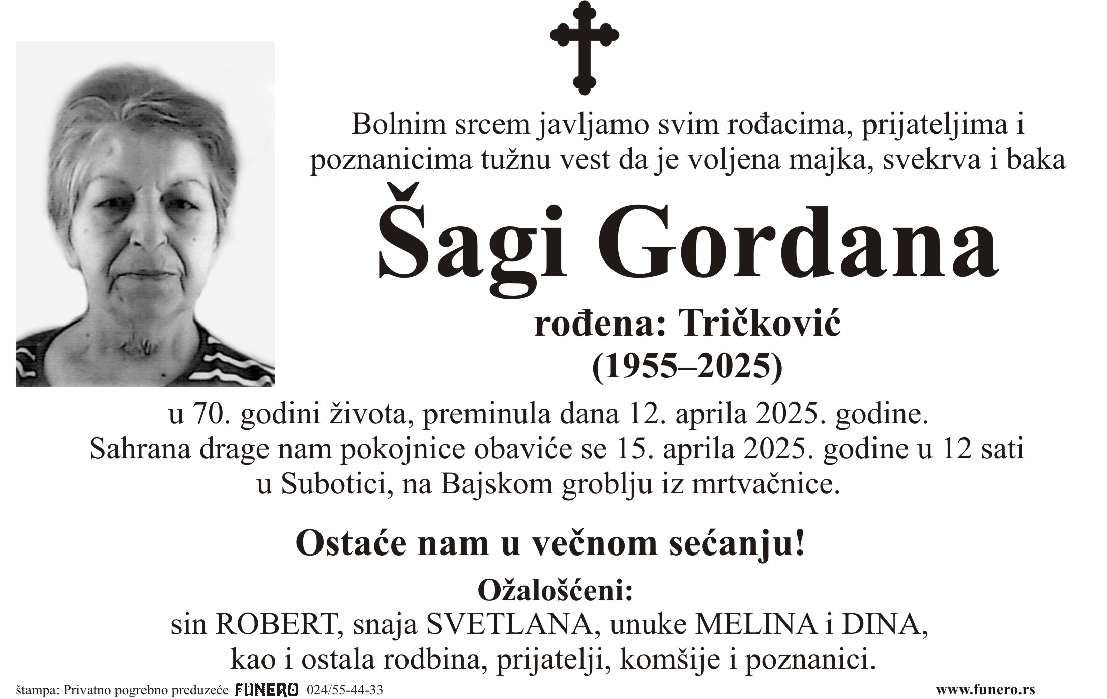 Posmrtnice – SUživo