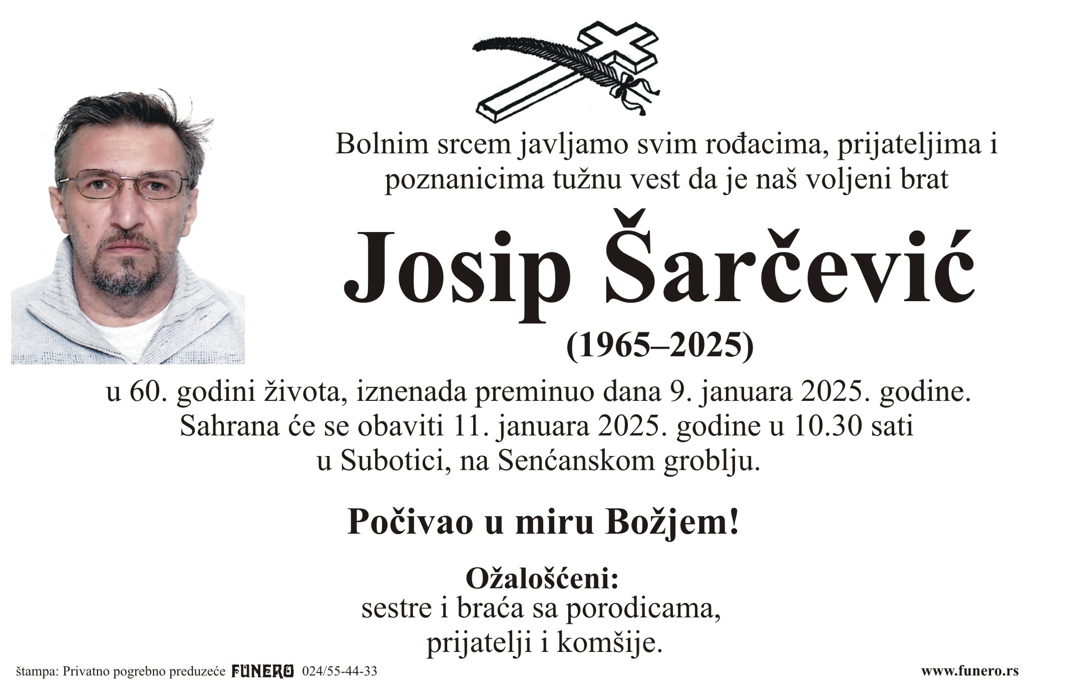 Posmrtnice – SUživo