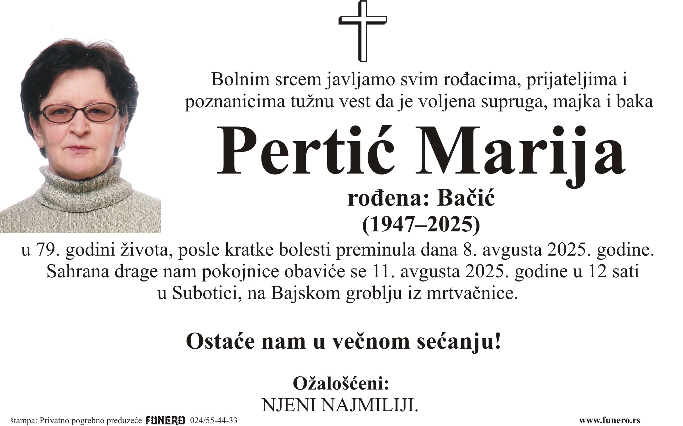 Posmrtnice – SUživo