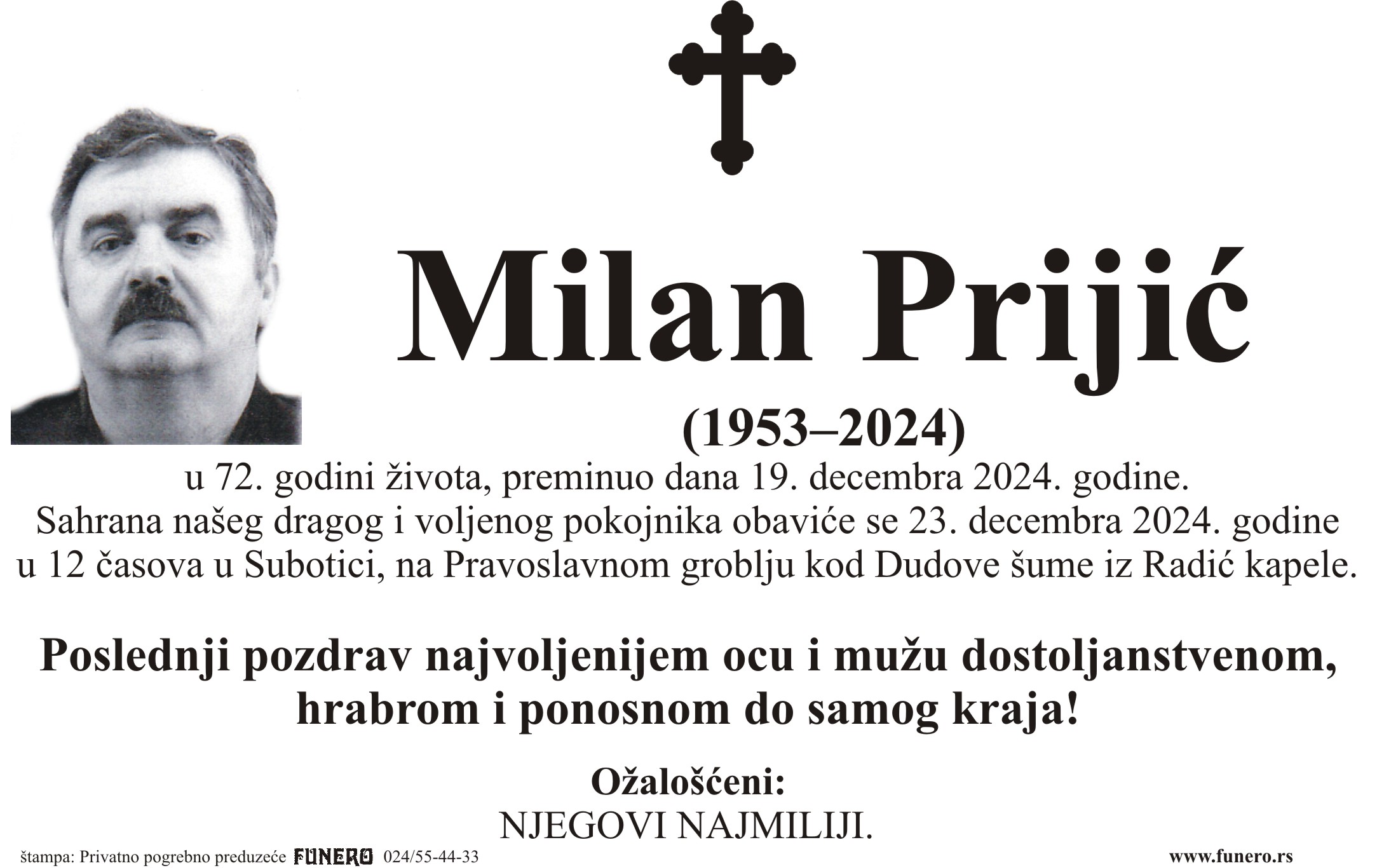 Posmrtnice – SUživo