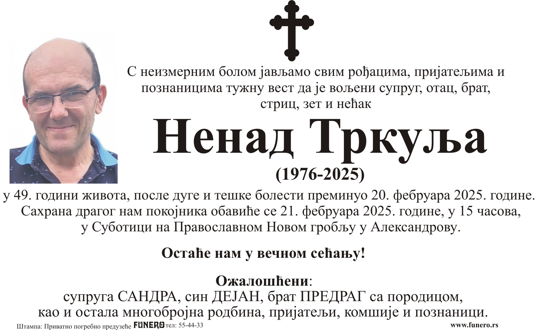 Posmrtnice – SUživo