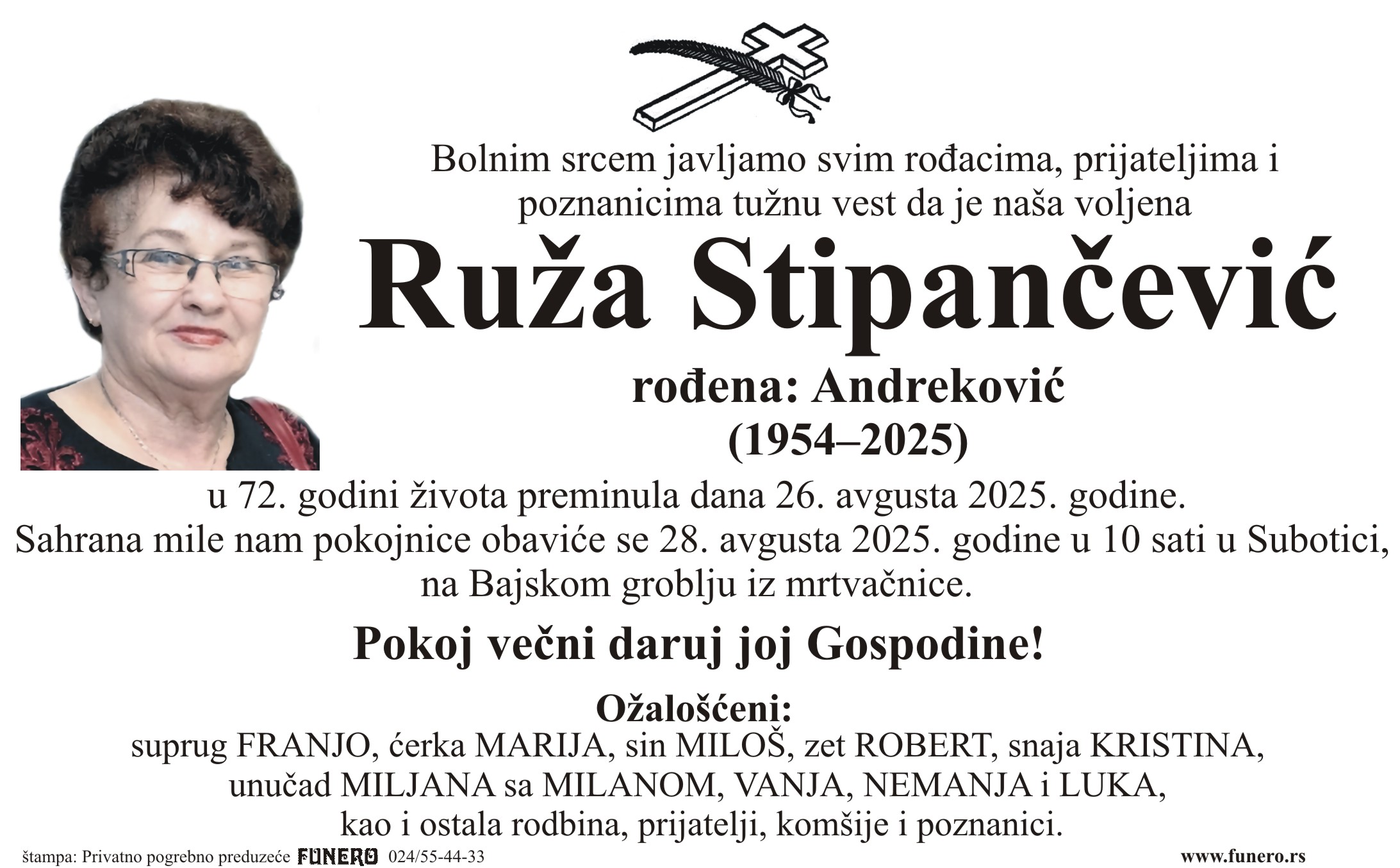 Posmrtnice – SUživo