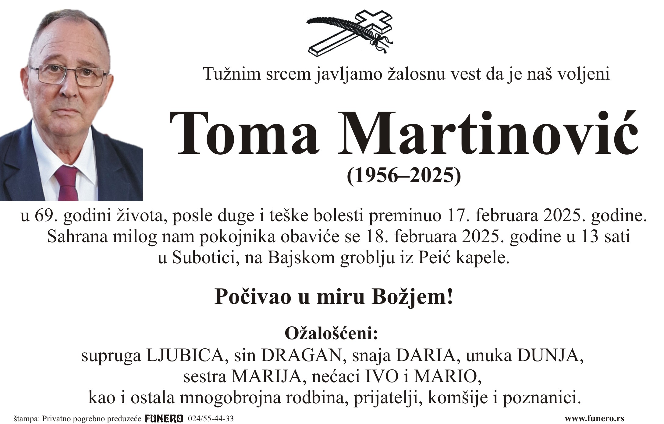 Posmrtnice – SUživo