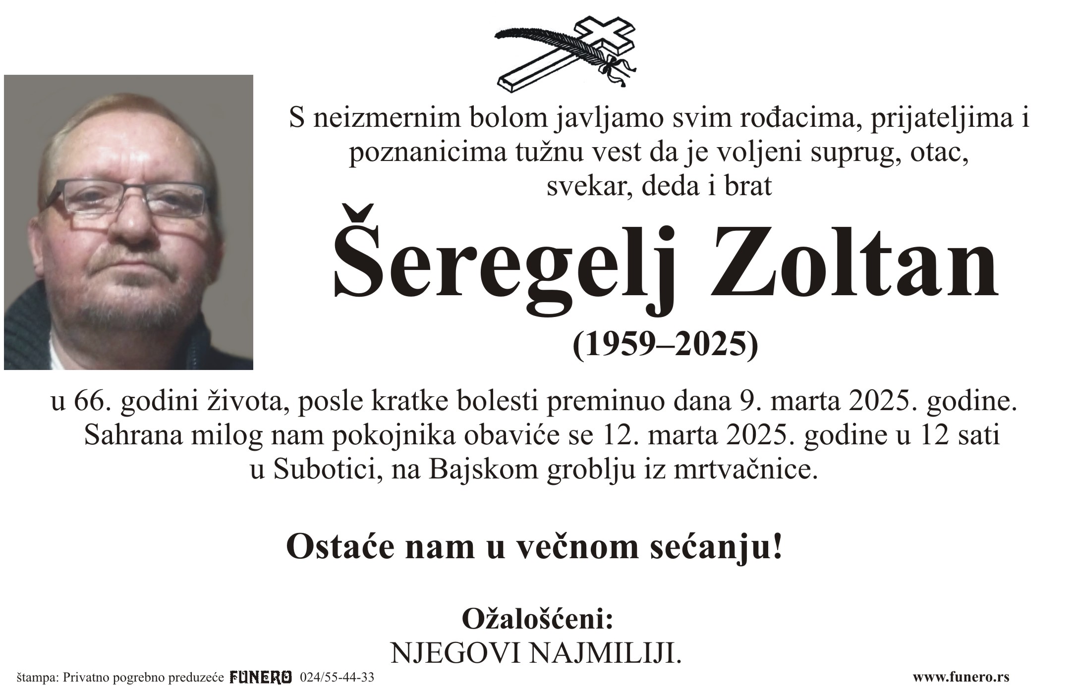 Posmrtnice – SUživo