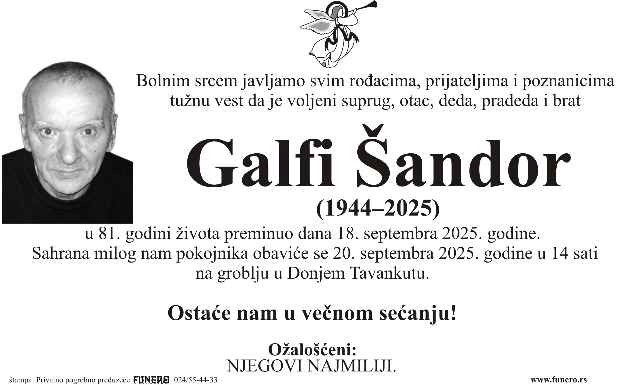 Posmrtnice – SUživo